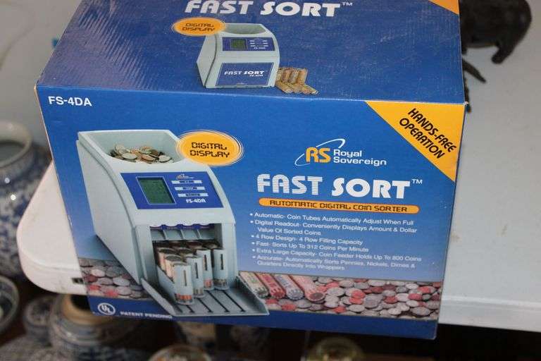Fast Sort Automatic Digital Coin Sorter - Auction Ohio