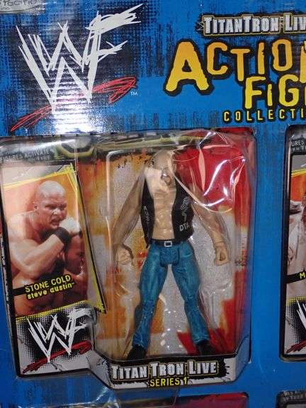 Titantron live wrestling Action figures collection 1999 WWF jakks ...