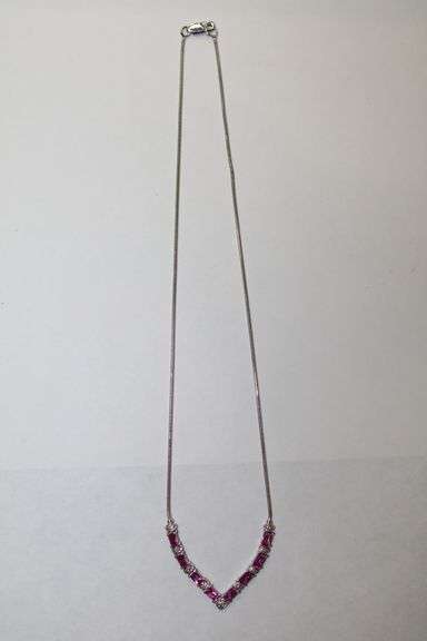 Sterling Silver & Gemstone Necklace - Auction Ohio