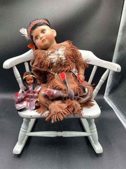 Childs Rocking Chair & Dolls - Auction Ohio