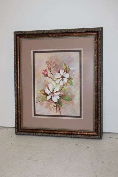 Pink Roses Print - Auction Ohio