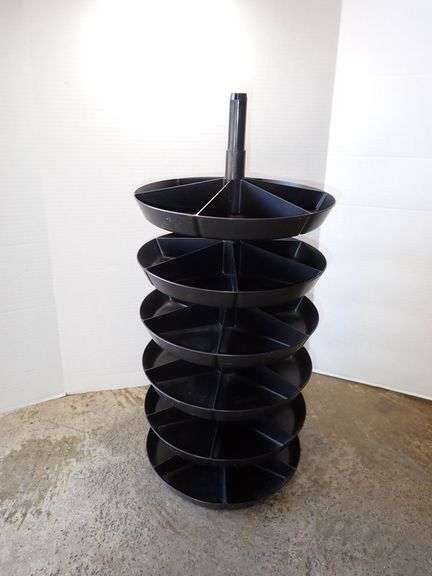 6 tier rotating 6 bin small parts container - Auction Ohio