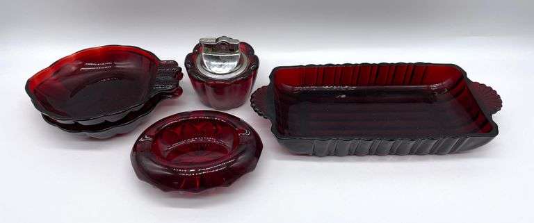 Vintage Ruby Glassware - Auction Ohio