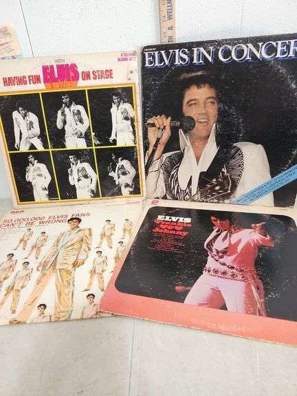 4 Assorted Elvis Records - Auction Ohio