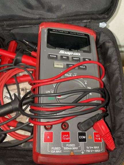 Snap-On EDM503E True RMS Multimeter - With Manual & Soft Case - Auction ...