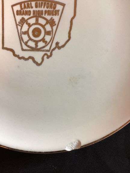 Vintage Masonic & Ohio Collectible Plates & Ashtrays (1962, 1951, East ...