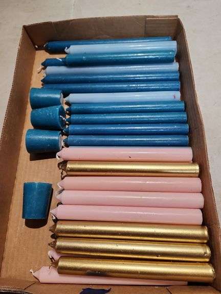 Assorted Candlesticks 10", 8", & 4 Votive Candles - Auction Ohio