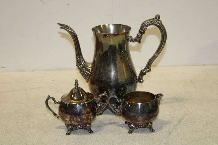 Oneida Silver Plate Tea Set - Auction Ohio