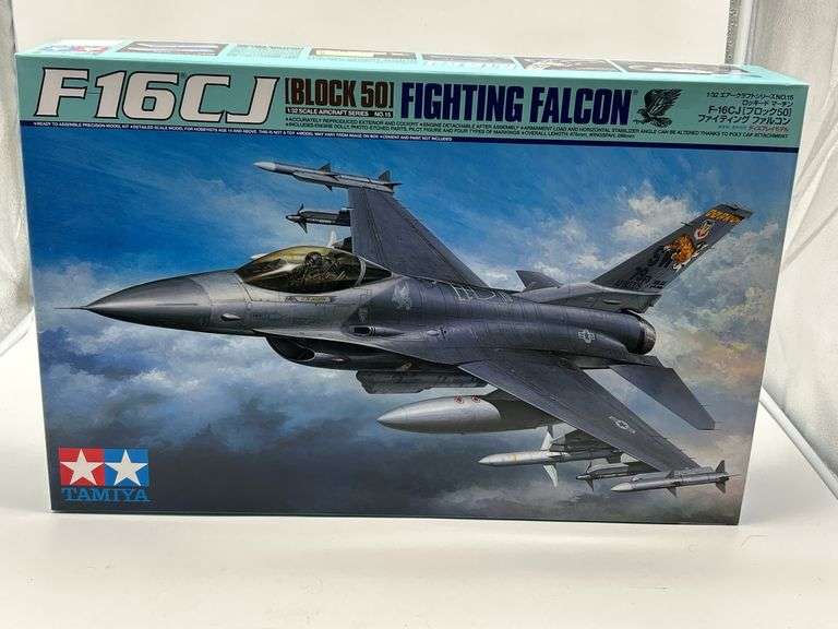 Tamiya 1/32 Scale F-16CJ [Block 50] Fighting Falcon Model Kit – Aircraft Series No.15 - Auction Ohio