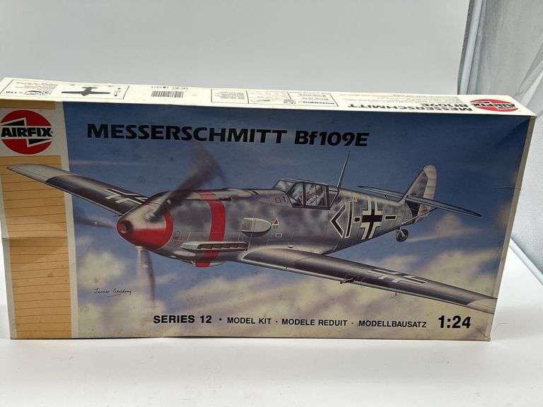Airfix 1:24 Scale Messerschmitt Bf109E Series 12 Model Kit - Auction Ohio