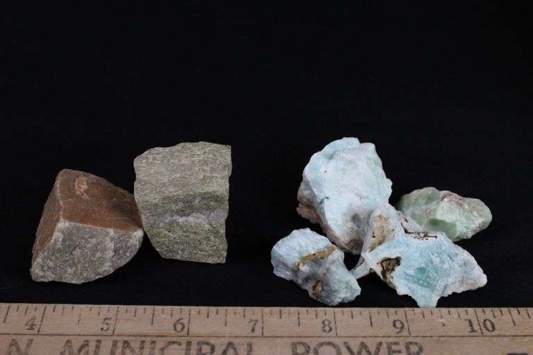 Blue Aragonite & Vesuvianite - Auction Ohio