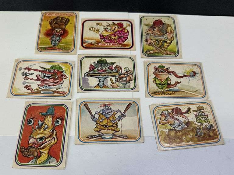 1973 Donruss Baseball Super Freaks 1988 Leaf All Stars Gross Outs ...