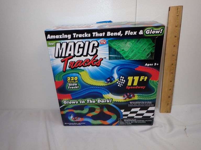 Magic Tracks glow in the dark toy car track - in original box - Auction ...