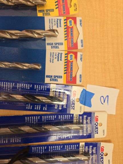 Ten, 29/64ths drill bits. - Auction Ohio