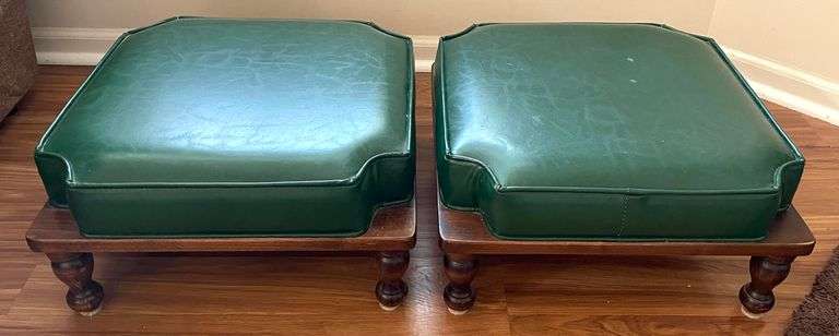 Mid Cent Stacking Foot Stool Ottomans - Auction Ohio