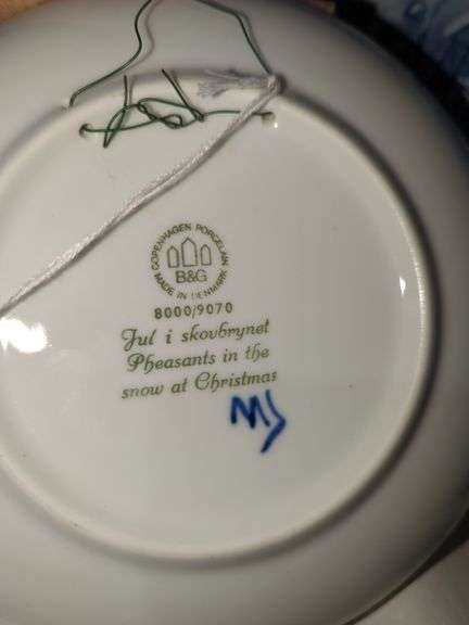 4 Copenhagen plates - Auction Ohio
