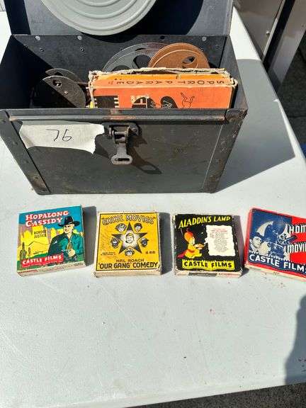 Vintage 8mm Film Lot with Metal Case - Auction Ohio