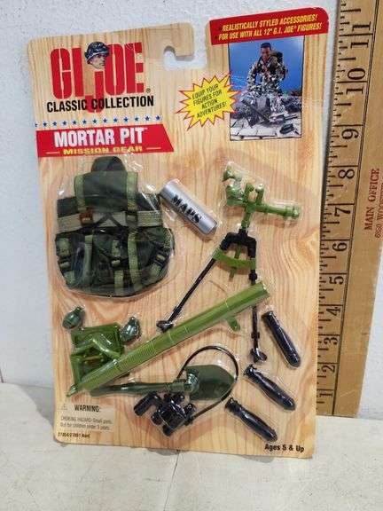 1996 Hasbro GI Joe Classic Collection Mortar Pit Mission Gear - Auction ...