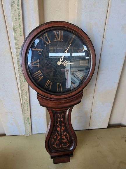 Wall Clock 25"X11"X3" - Auction Ohio