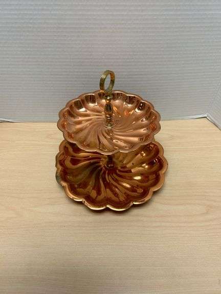 Copper Tiered Candy Dish Stand - Auction Ohio