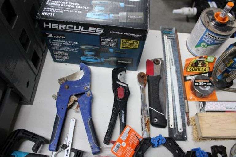 Assortment of Tools, Hardware Supplies, and Accessories - Auction Ohio