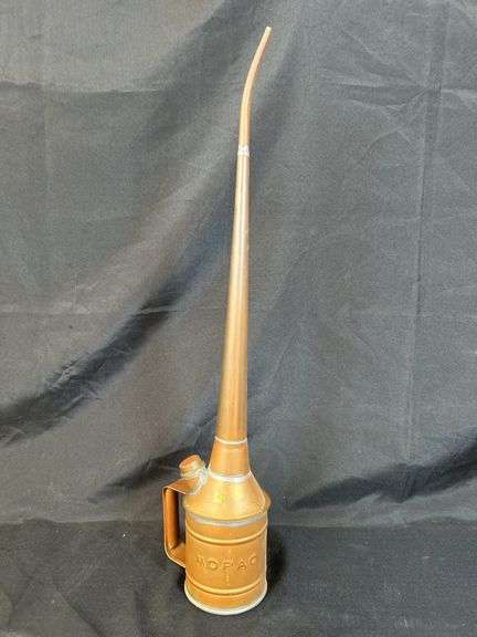 Antique MoPac Railroad Brass Oiler - Auction Ohio
