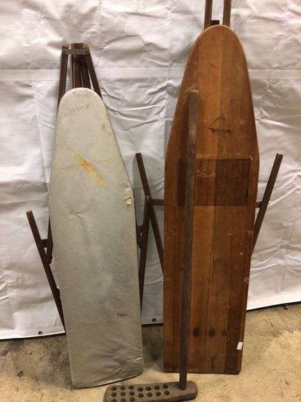 Apple Butter Paddle & Ironing Boards - Auction Ohio