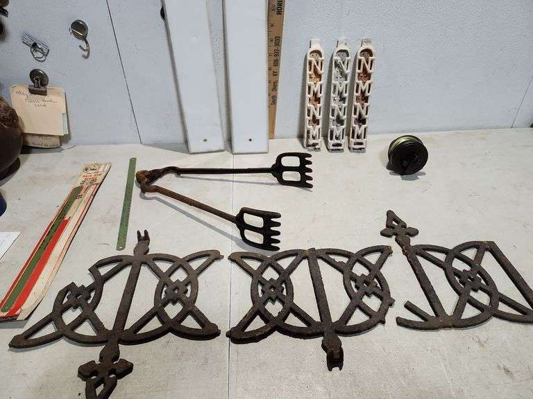 Antique Gas Heater Ceramic Radiant Inserts, Glass Door Push Plates ...