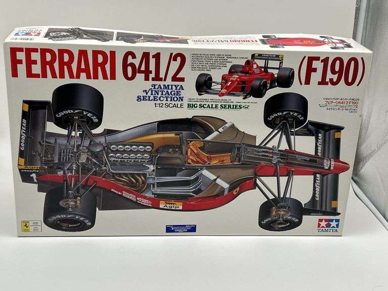 Tamiya 1/12 Scale Ferrari 641/2 (F190) Big Scale Series Model Kit ...
