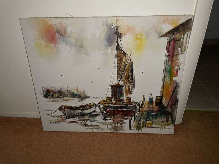 Marchello Oil on Canvas - Auction Ohio