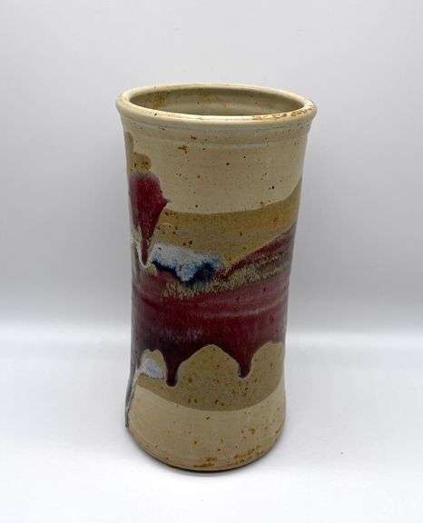 Vintage Signed Pottery Vase - Auction Ohio