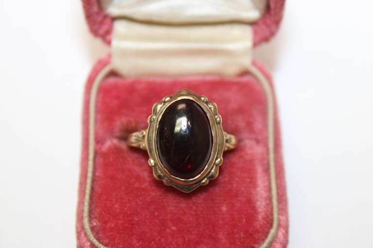 10K Gold & Amber Ring - Auction Ohio