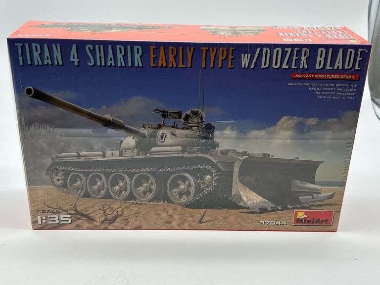 MiniArt Tiran 4 Sharir Early Type w/ Dozer Blade 1/35 Scale Model Kit ...