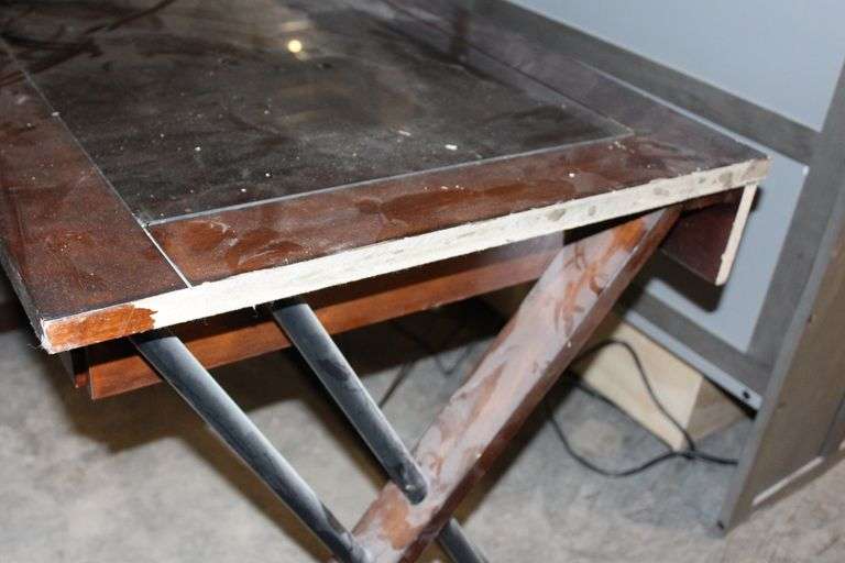 Glass Top Computer Desk Auction Ohio 9714