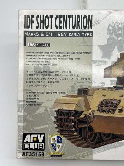 AFV Club 1/35 Scale IDF Shot Centurion Mark 5 & 5/1 1967 Early Type ...