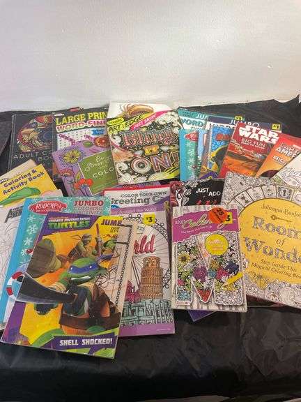 Big lot of adult coloring books - Auction Ohio