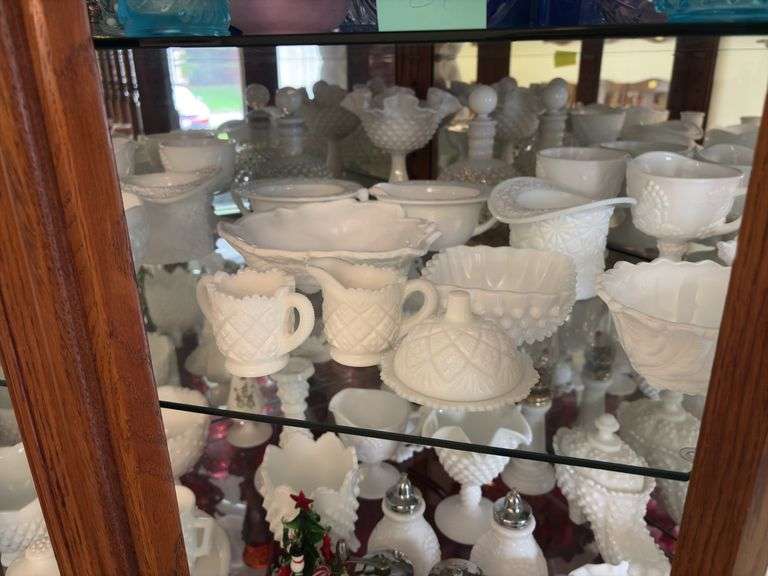 Westmoreland Thumbelina Milk Glass Tableware, Hobnail Milk Glass ...