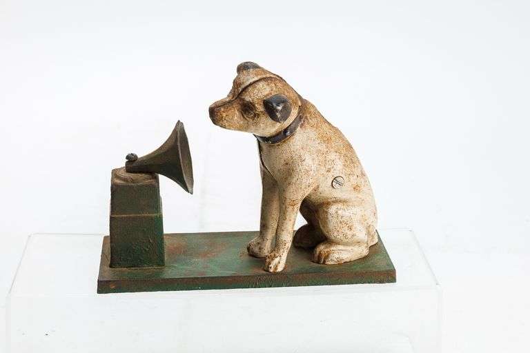 Antique Cast Iron RCA Nipper Dog Bank - Auction Ohio