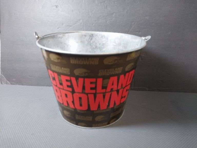 Cleveland Browns Metal Ice Bucket – Team Logo Design - Auction Ohio