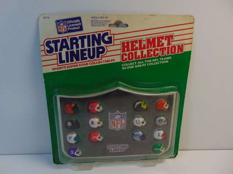 New 1989 Kenner Starting Lineup NFC/AFC Mini Helmet Collection ...