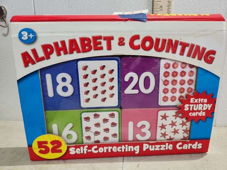 Alphabet And Counting Self-Correcting Puzzle Cards - Auction Ohio