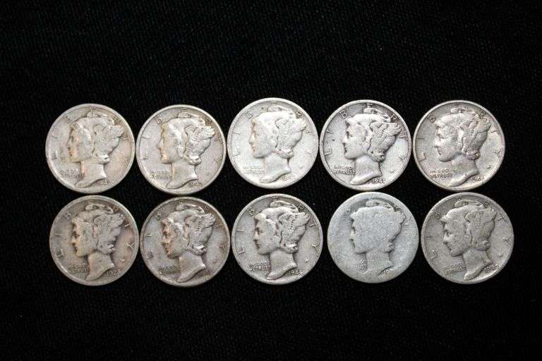 Mercury Dimes - Auction Ohio