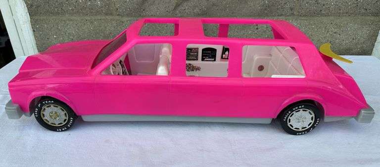 Vintage American Plastic Toy Co Barbie Size Pink Limousine - Auction Ohio