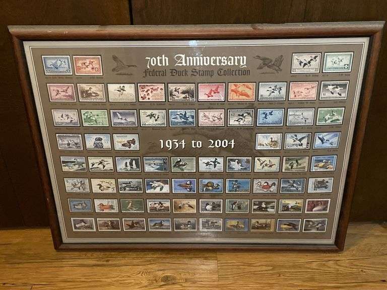 70th Anniversary Federal Duck Stamp – Framed Poster - Auction Ohio