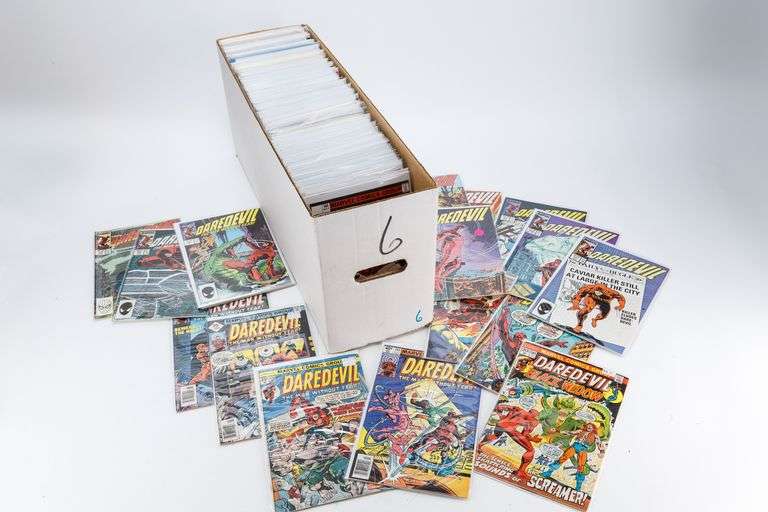 Daredevil comic collection Mostly bronze age full long box - Auction Ohio