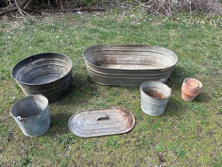 Galvanized Tubs & Buckets - Auction Ohio