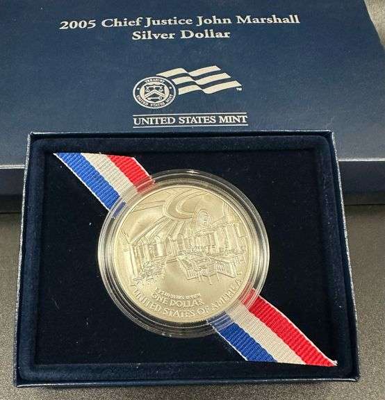 Chief Justice Marshall Silver Dollar - Auction Ohio