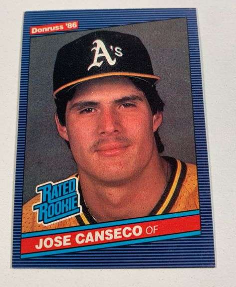 1986 Donruss #39 Jose Canseco Rated Rookie - Auction Ohio