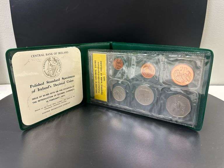 Ireland's Polished Decimal Coins 1971 - Auction Ohio
