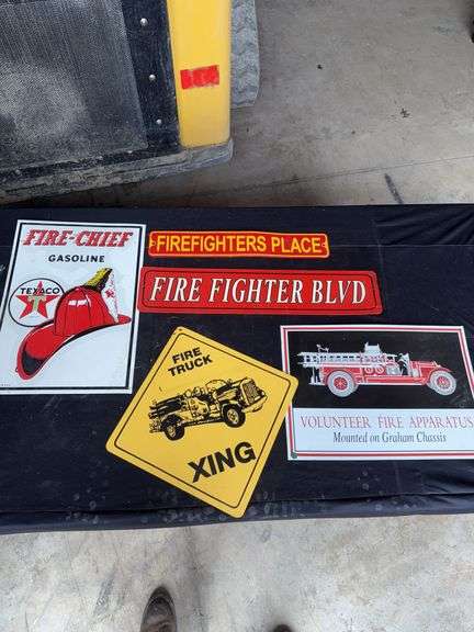 Firefighter Signs - Auction Ohio